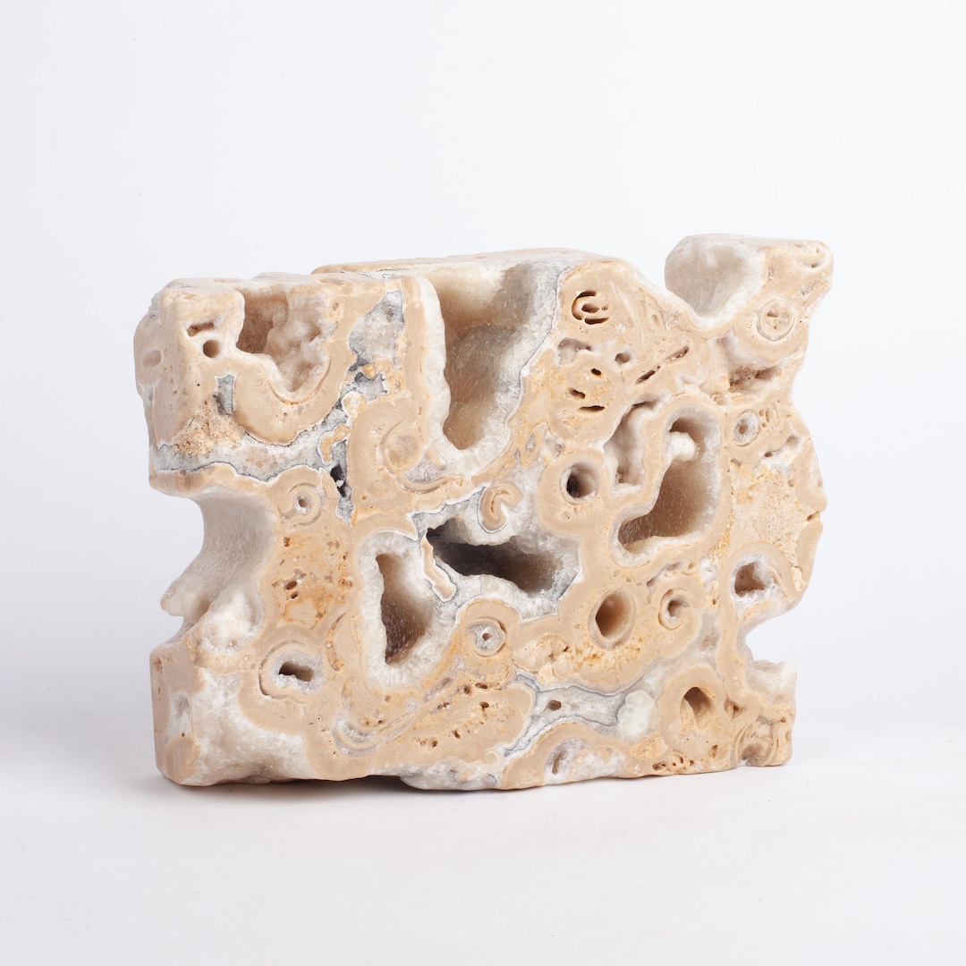 Natural Travertine Piece, Travertine Ornament. Travertine Calcite ...