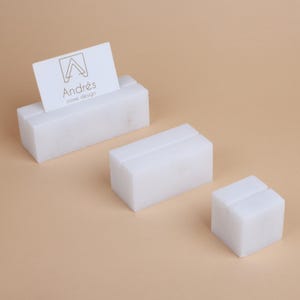 Cube, Rectangular Travertine Card Holder, Marble Menu Holder, Jewelry ...