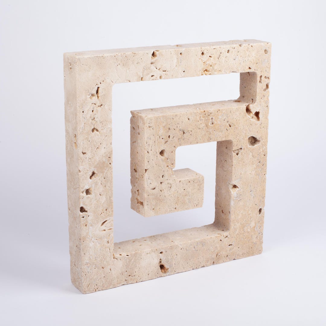 Natural Travertine Piece, Travertine Ornament. Travertine Calcite ...