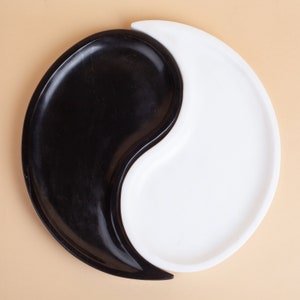 Yin Yang Marble Plate, Yin Yang Plate, Marble Yin Yang, Stone Yin Yang ...