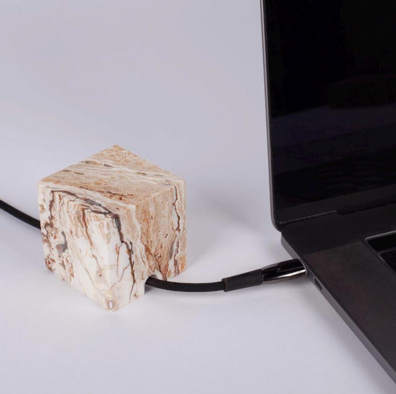 Travertine Cable Holder, Charging Cable Organizer, Cable Keeper ...