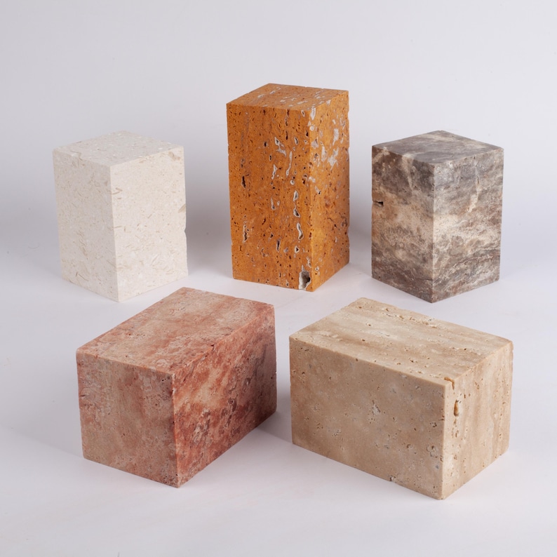 Natural Travertine Rectangle, Stone Photo Prop, Primitive Cube - Etsy