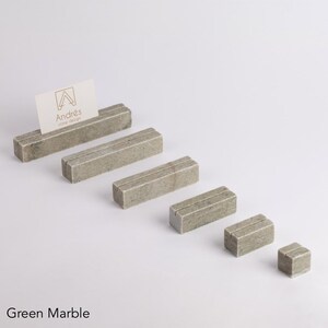 Travertine Card Holder, Marble Menu Holder, Jewelry Display, Name Tag ...