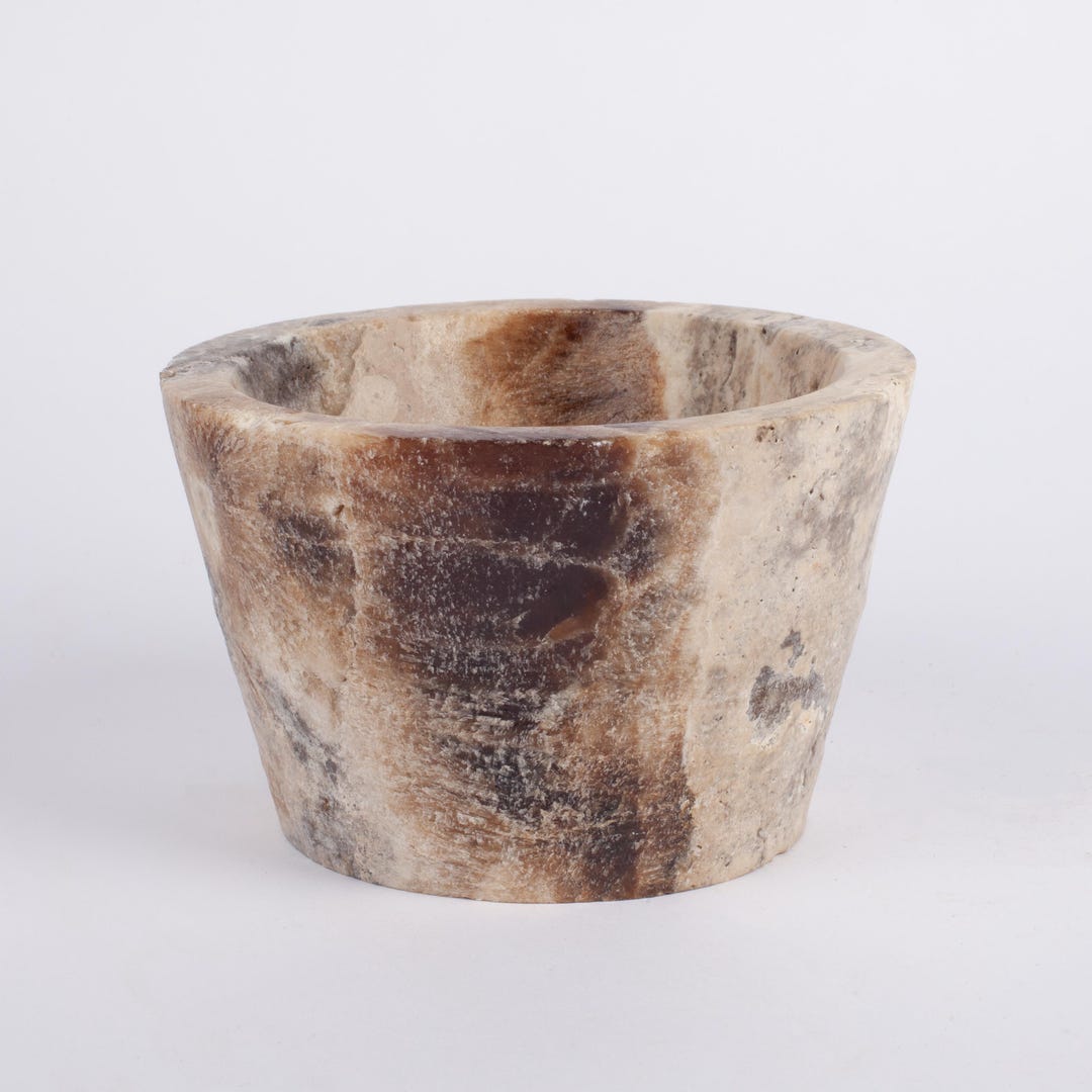 Travertine Bowl, Rustic Style Bowl, Marble Bowl, Handmade Bowl, Natural ...