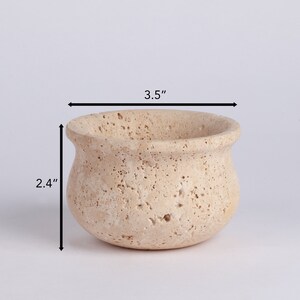 Natural Travertine Succulent Pot Brown-yellow-beige Marble, 3.5" - Etsy
