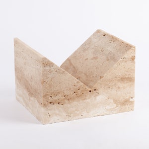 Travertine Bookstand, Marble Bookstand, Beige Travertine Book Holder ...