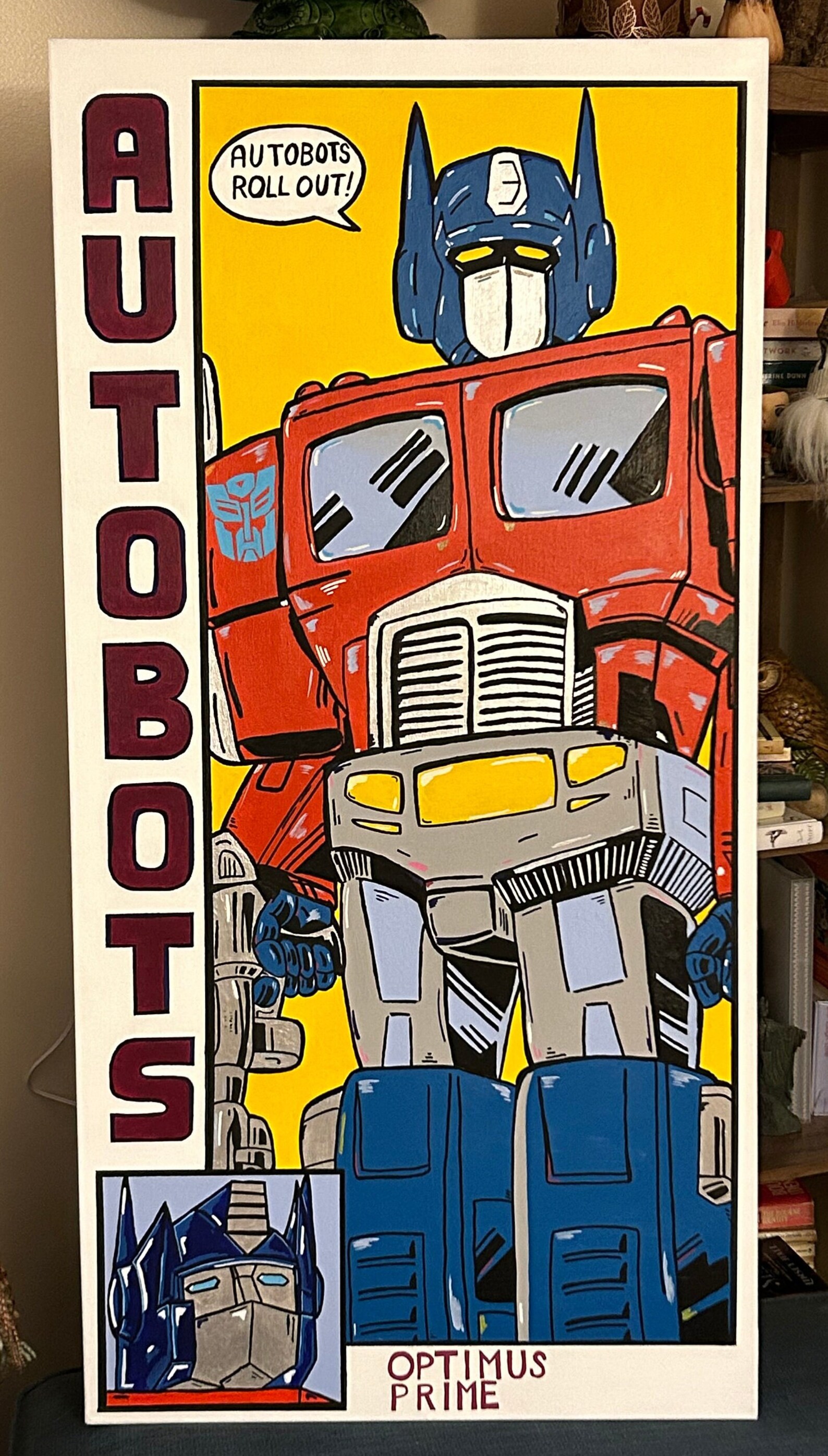 Optimus Prime Painting - Etsy