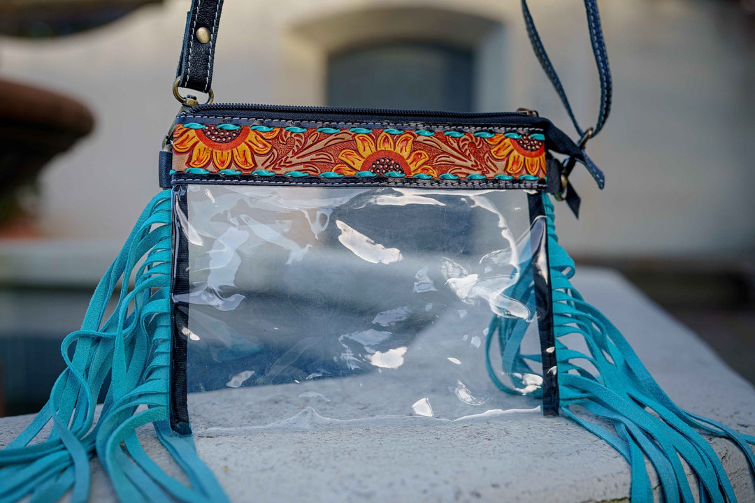 Western Clear Crossbody Purse - Stadium Approved - Etsy