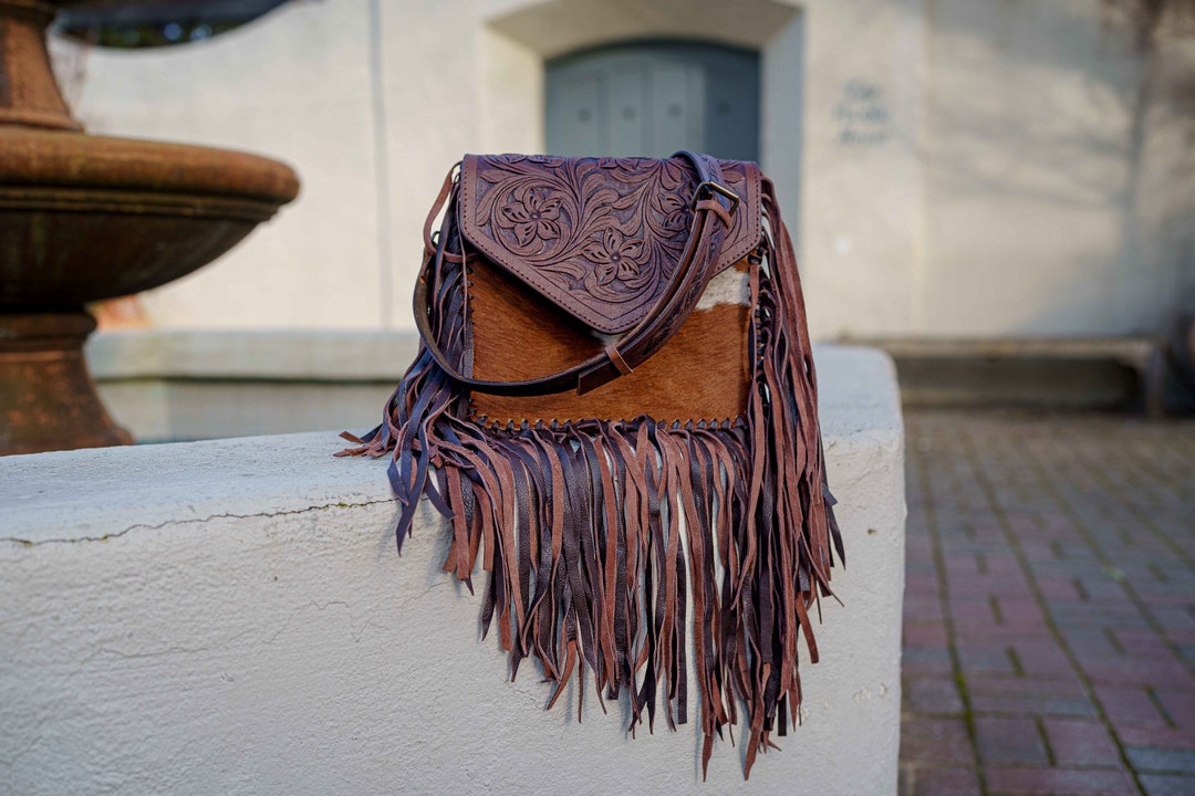 The Tennessee Brown X Western Baddie Exclusive Cowhide Fringe Western ...