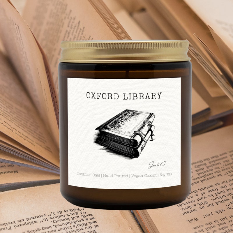 Library Candle - Etsy