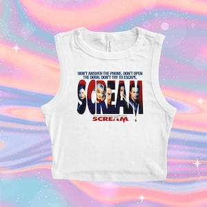 Retro Scream Crop Tank, Scream Baby Tee Tshirt, Scream Sweatshirt ...