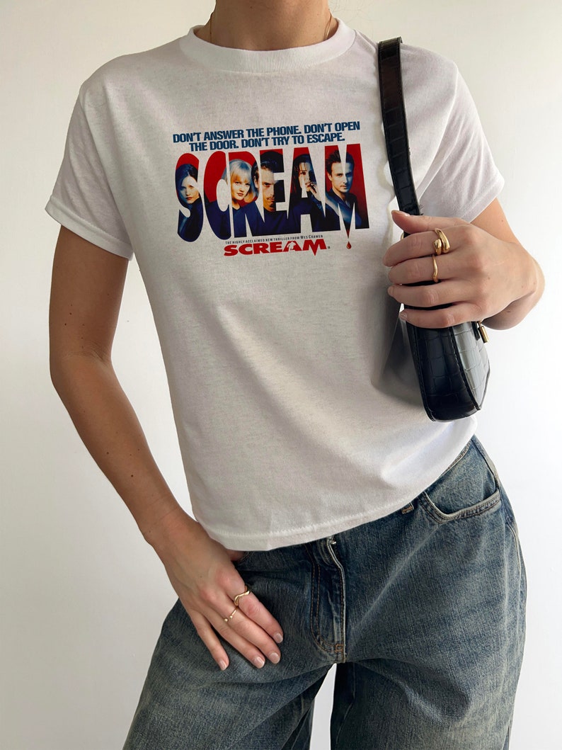 Retro Scream Crop Tank, Scream Baby Tee Tshirt, Scream Sweatshirt ...