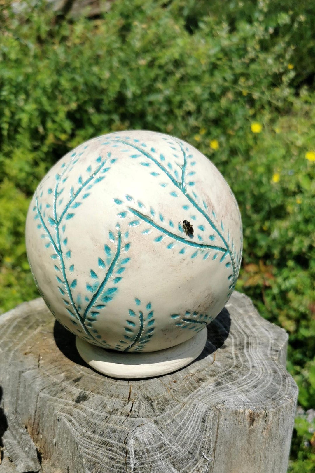 Ceramic Garden Ball, Garden Decoration - Etsy