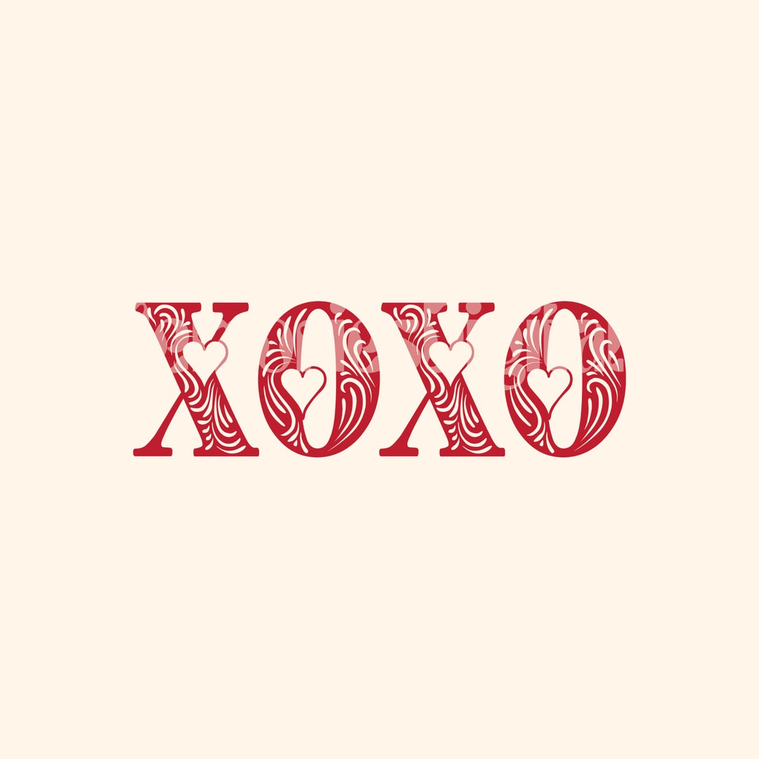 XOXO SVG PNG, Valentine Day Png Svg, Love Sublimation Design File - Etsy