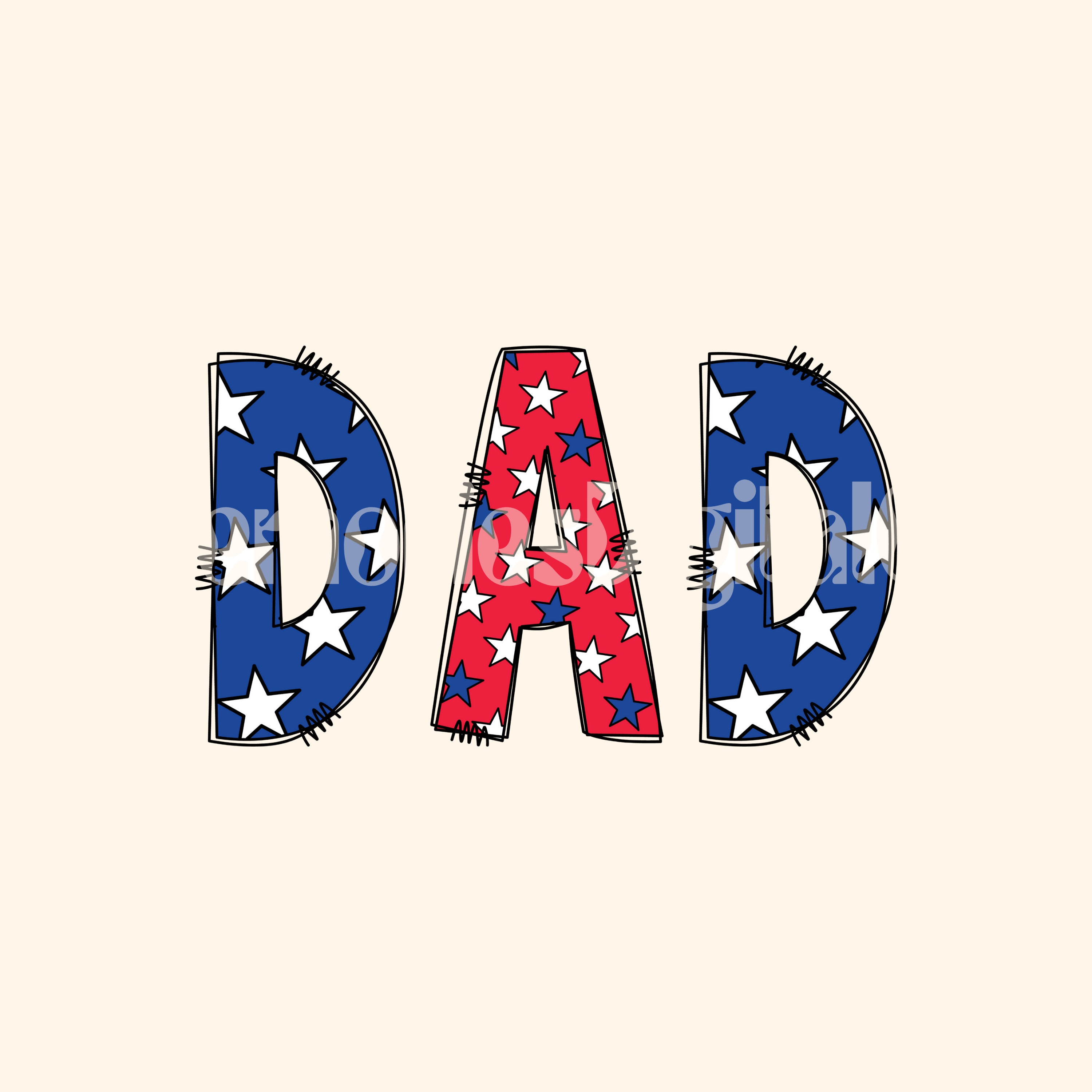 Patriotic Dad Png, Doodle Dad, Gift for Dad, 4th of July, Independence ...
