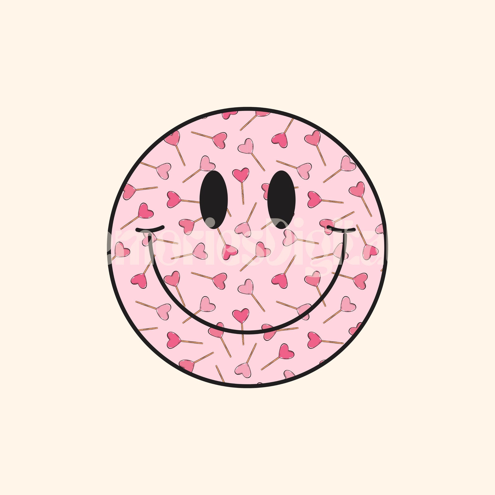 Valentine Candy Happy Face Png, Heart Smile Face Png File, Pink Emoji ...