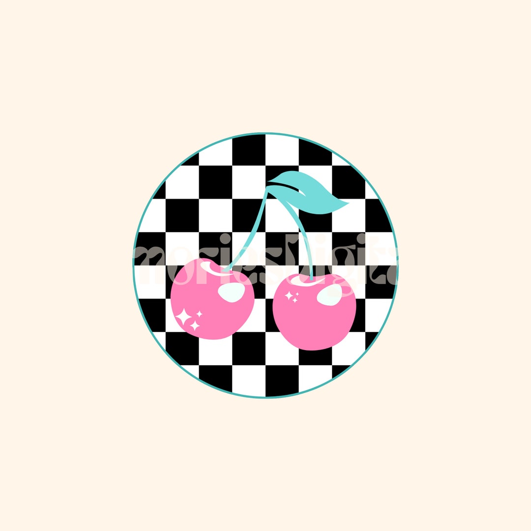 Groovy Cherry Png, Checkered Summer Png, Beach Shirt Png Sublimation ...
