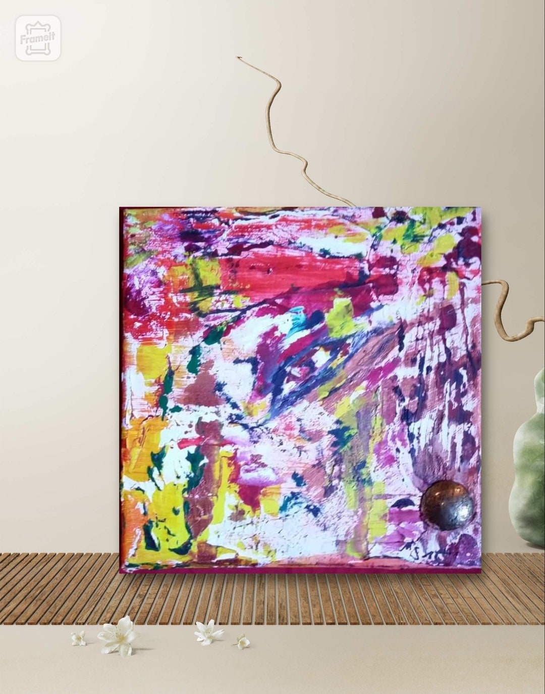 Behind the Scenes Acrylic Painting on Canvas - Etsy