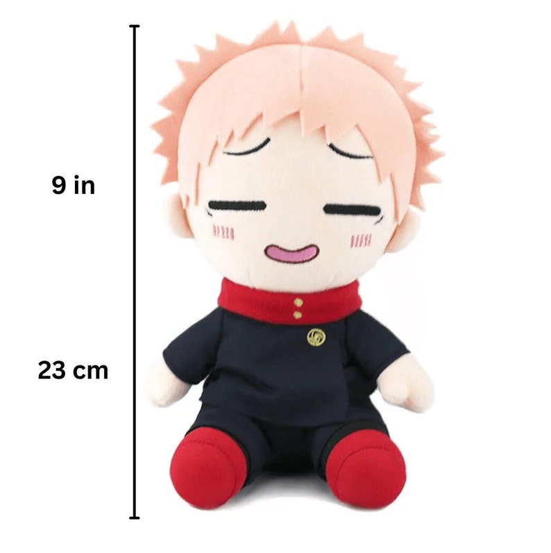 Jujutsu Kaisen Inspired Plush, Yuji Itadori Inspired, Anime Plush, Soft ...
