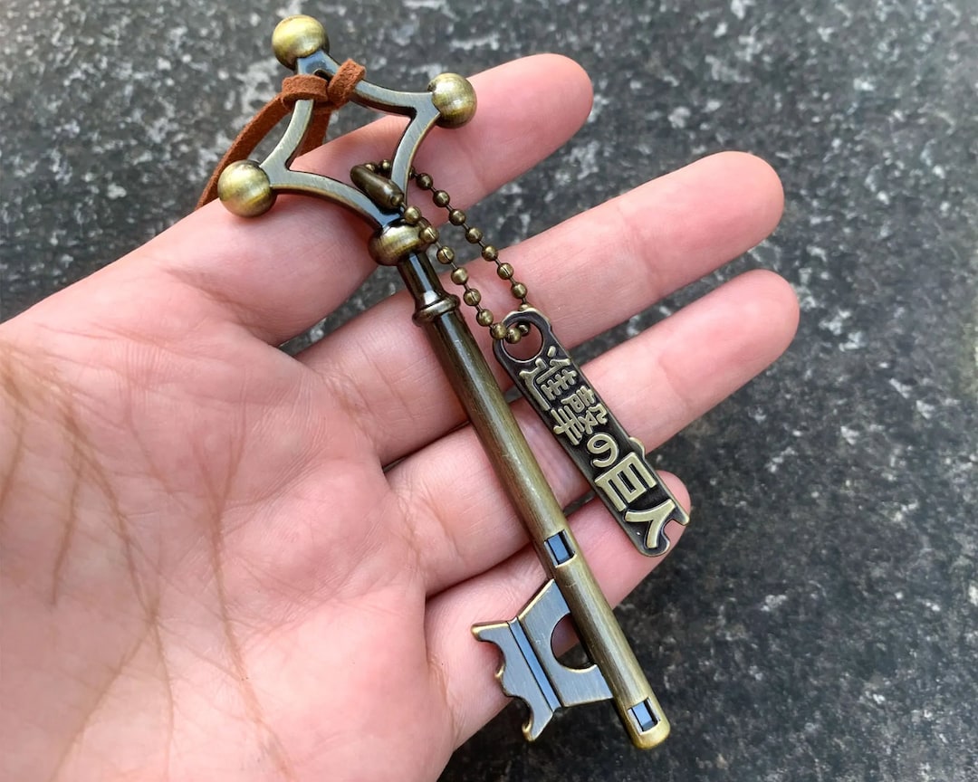 AOT Anime Key Necklace Eren Jaeger Basement Key Anime Pendant - Etsy