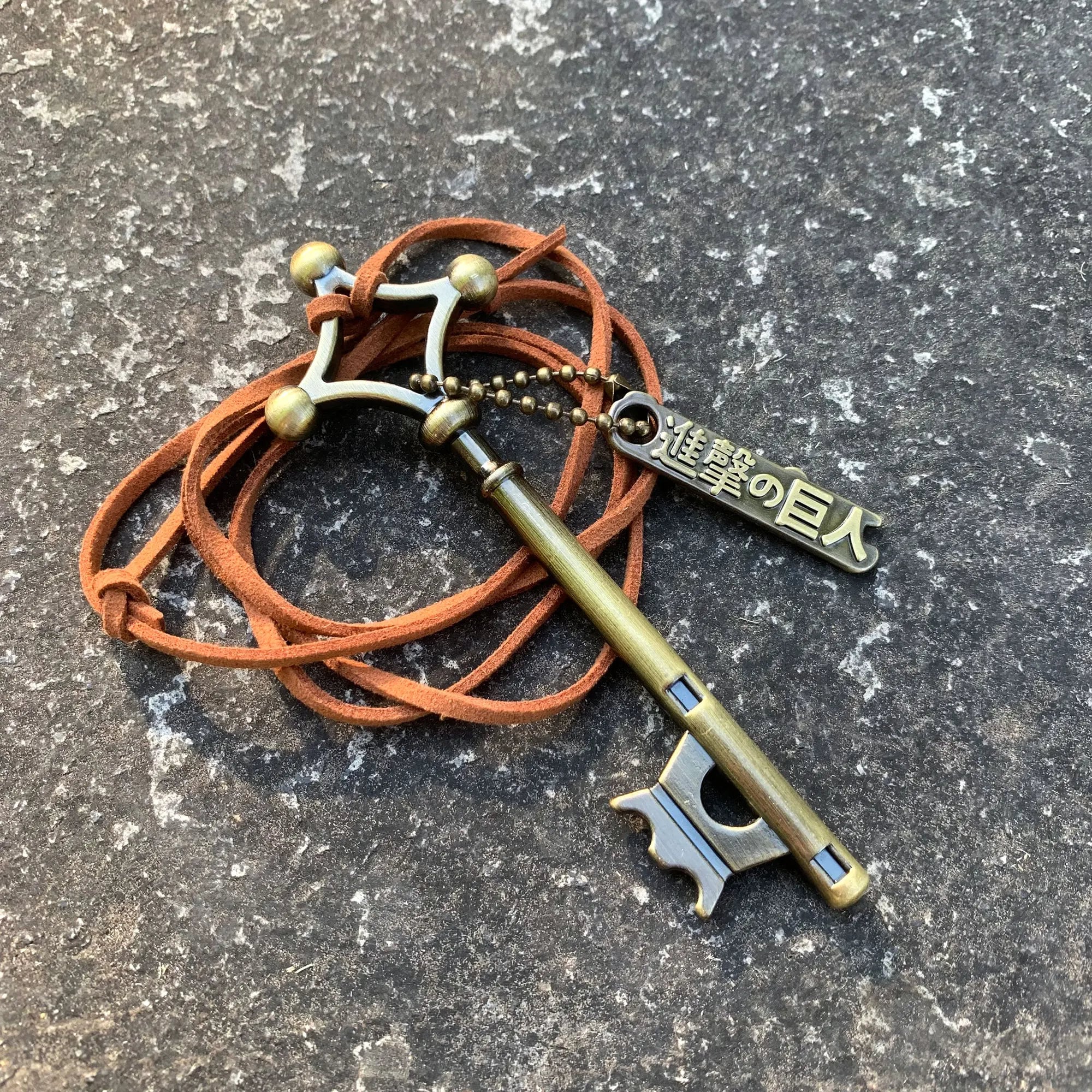 AOT Anime Key Necklace Eren Jaeger Basement Key Anime Pendant - Etsy