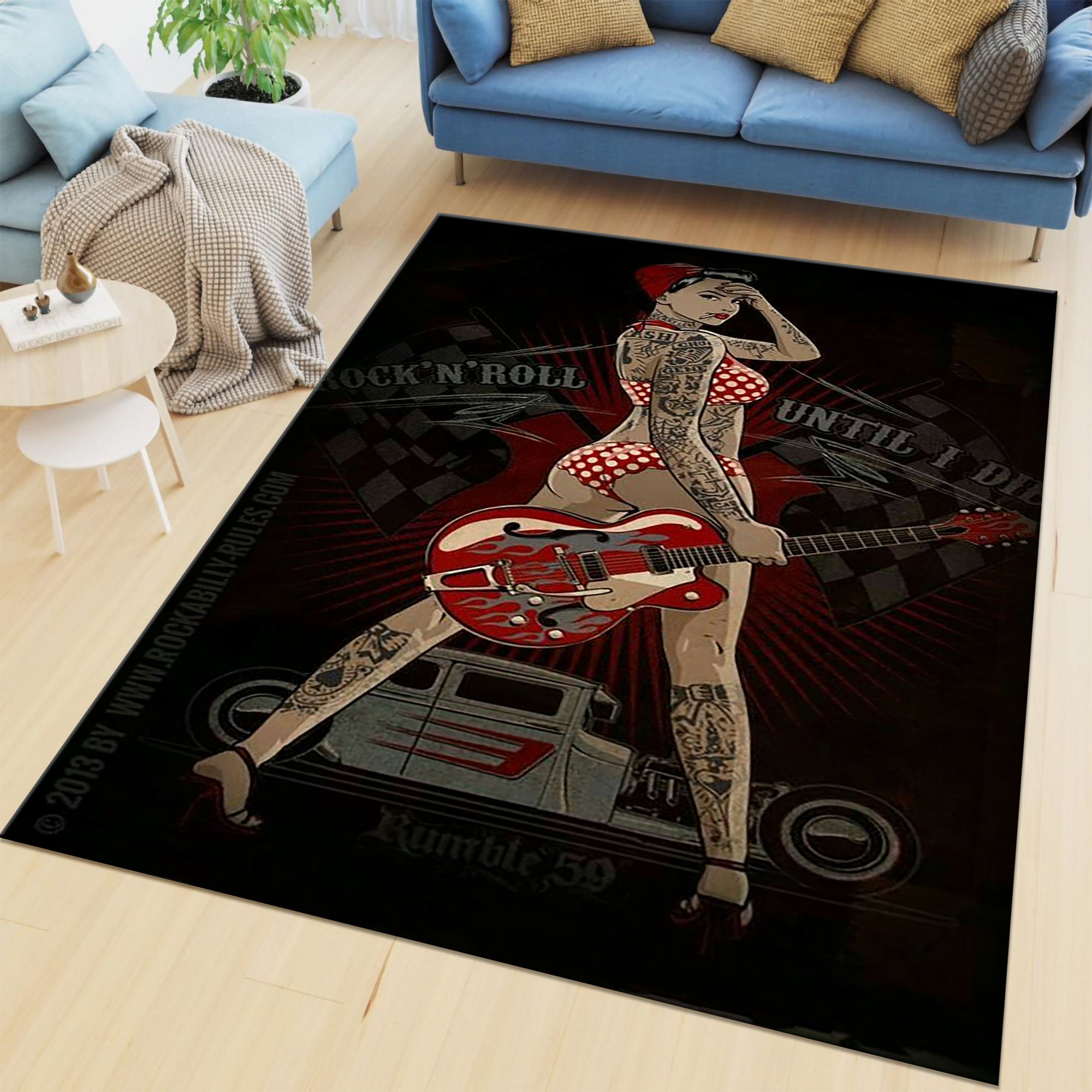 Rock/metal Aesthetic Rug, All Rock N Roll Rug, Heavy Metal Rock Rug ...