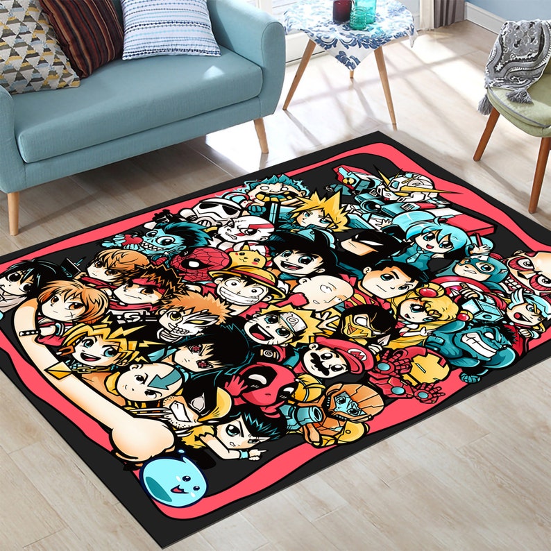 Cartoon Anime Rug,popular Anime Characters Rug,kawaii Rug, Fantastic ...