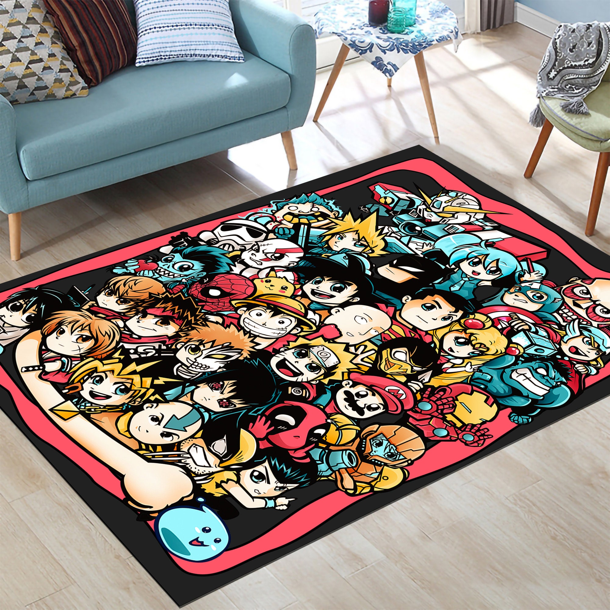 Cartoon Anime Rug,popular Anime Characters Rug,kawaii Rug, Fantastic ...
