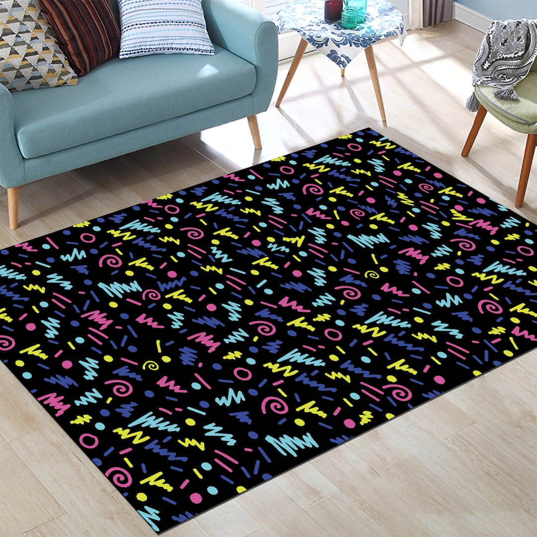 Arcade Rug, Arcade Room Decor,arcade Rug,arcade Decor,abstract Area Rug ...