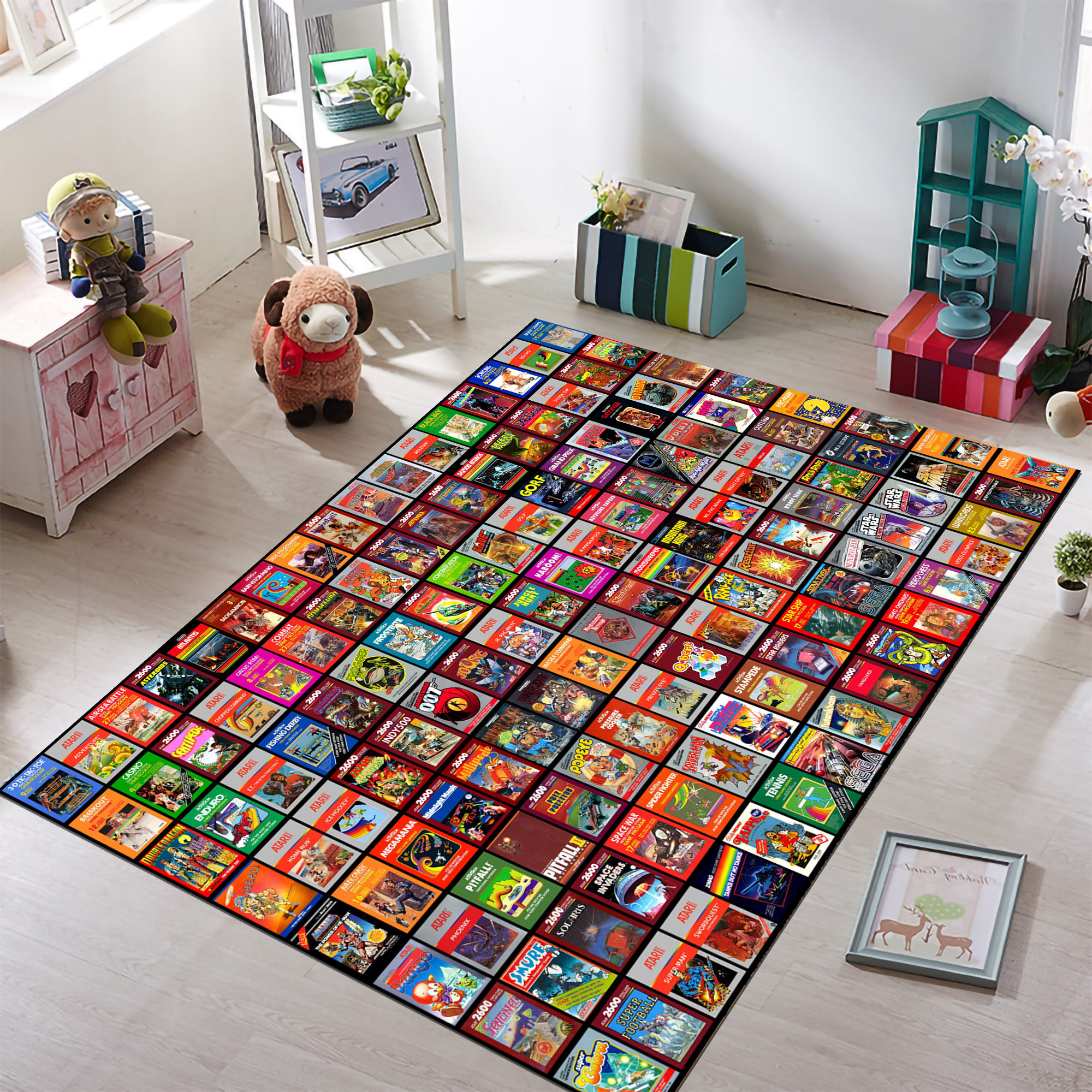 Retro Games Rug,game Rug,gaming Rug,colorful Rug,play Room Rug, Game ...