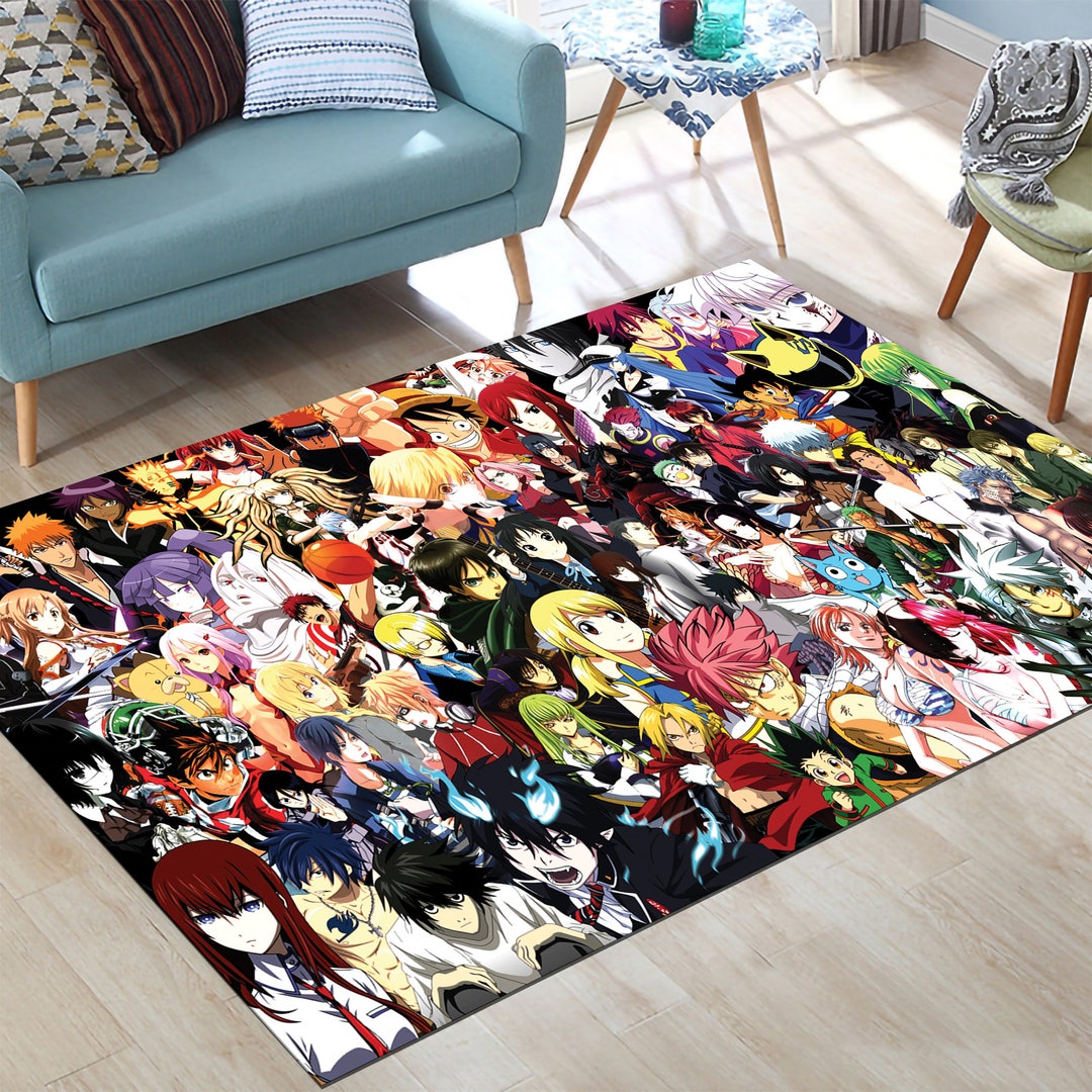 Anime Rug,popular Anime Characters Rug,kawaii Rug, Fantastic Rug ...