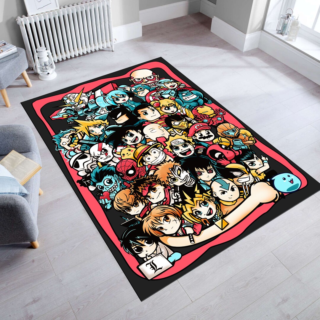 Cartoon Anime Rug,popular Anime Characters Rug,kawaii Rug, Fantastic ...