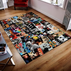 70s Album Covers, Rockn Roll Groups Rug, Rock Bands Rug, Heavy Metal ...