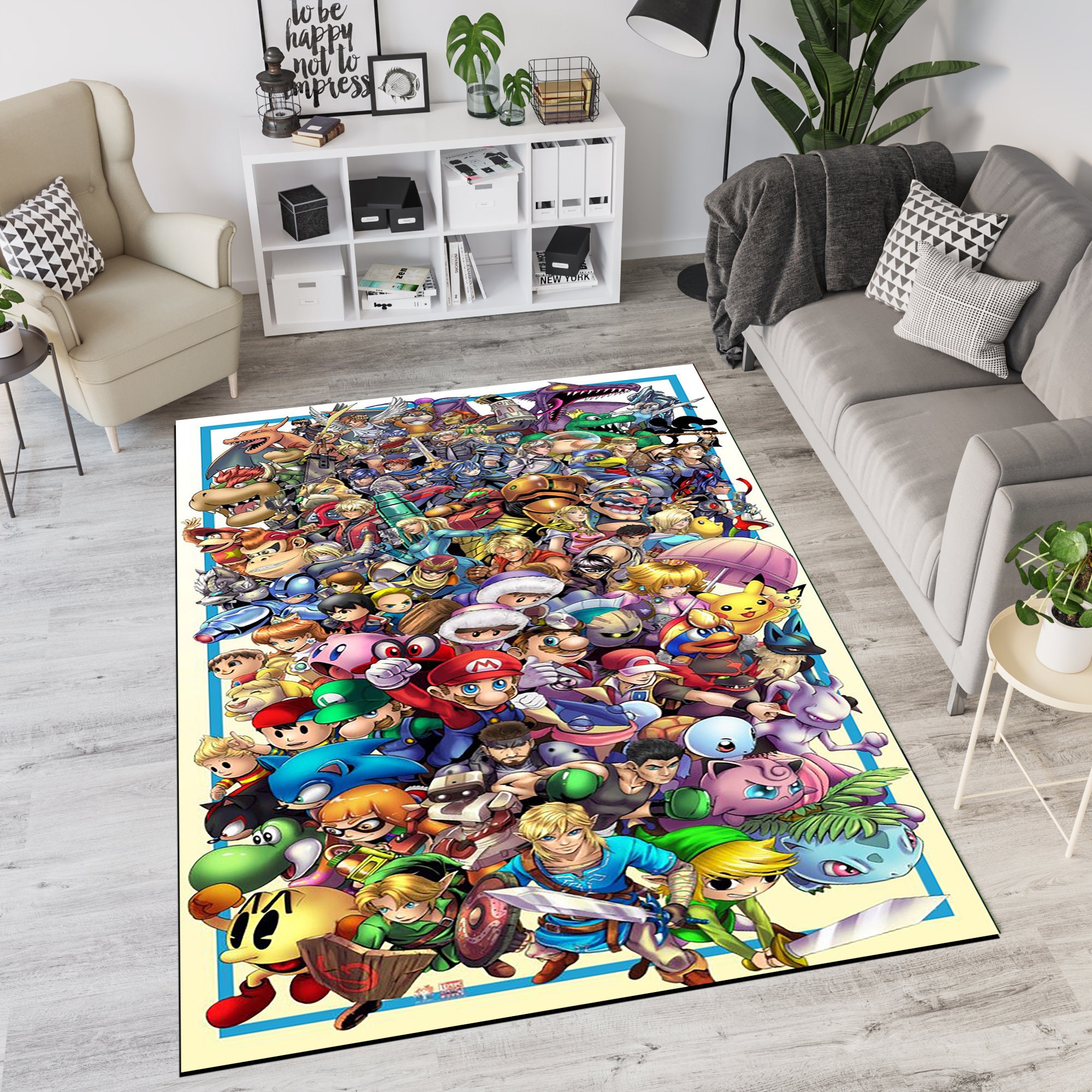 Super Heroes Rug, Super Mario, Avenger Rug, Colorful Rug, Kids Room Rug ...
