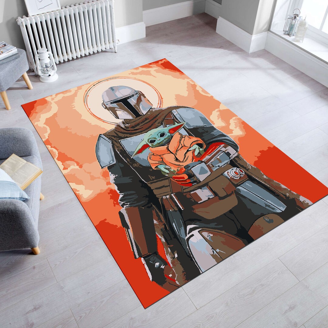 Star Wars Rug,baby Yoda Rug, Personalized Rug,fantastic Rug,home Decor ...