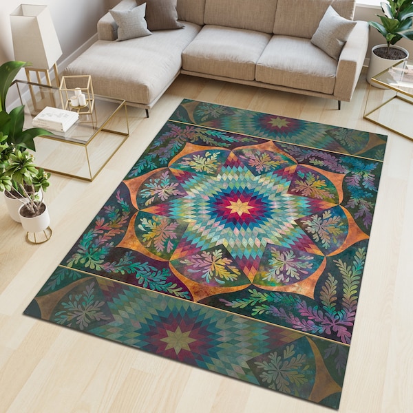 Mandala Pattern Rugs - Etsy