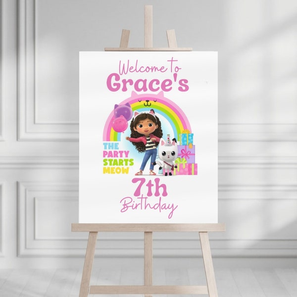 Gabby’s Dollhouse Party Poster - Etsy