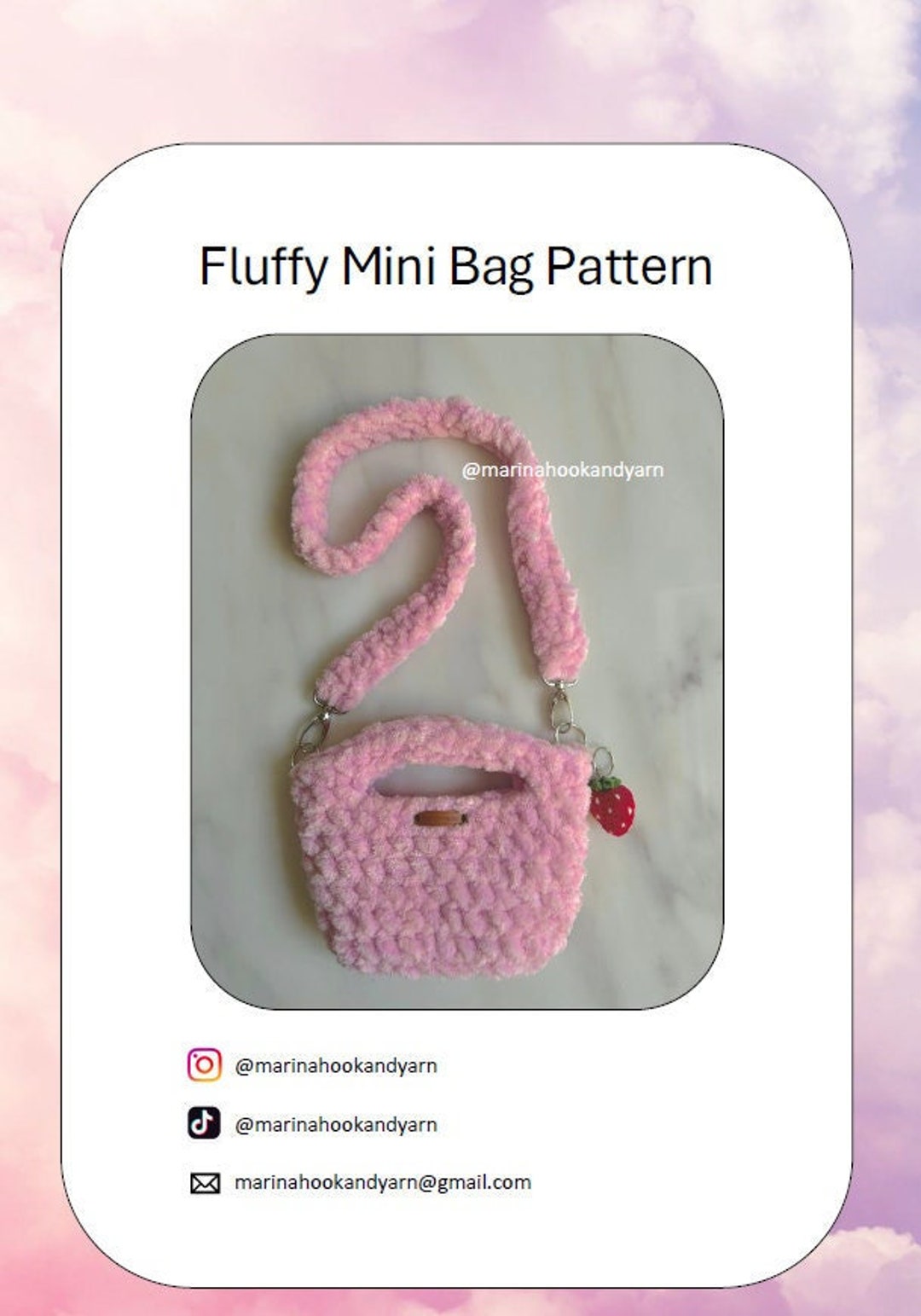 Fluffy Mini Bag Pattern - Etsy