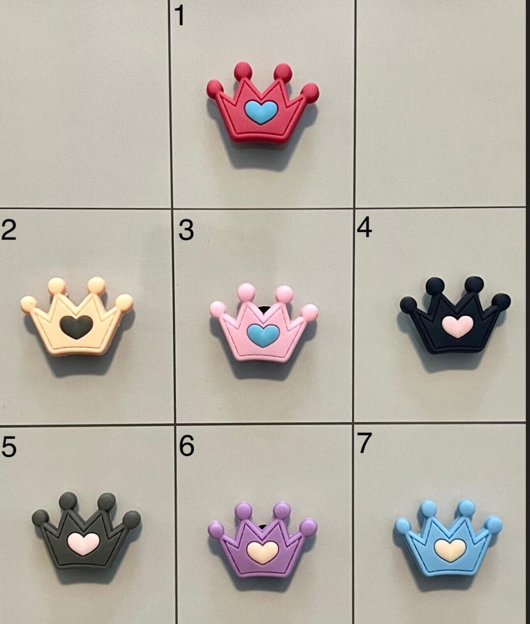 Princess Crown Tiara Shoe Charms - Etsy