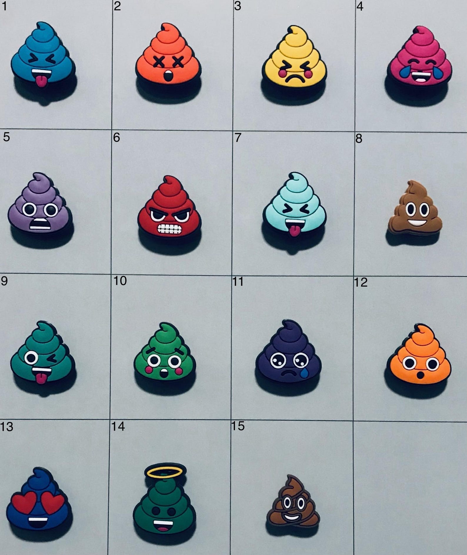Poop Poopy Face Shoe Charms - Etsy