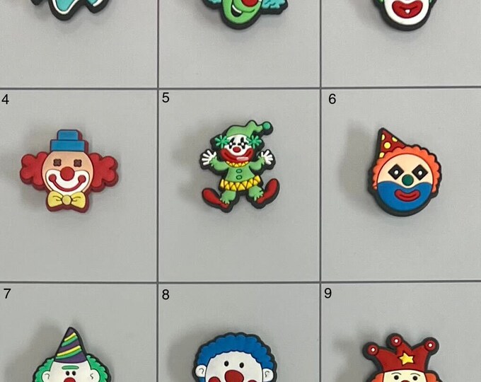 1980's Bell Charm Clown, Movable Bell Charm, Colorful Clown Charm ...