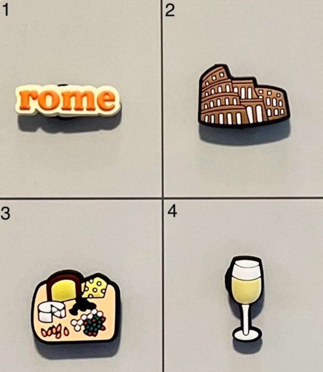 Rome Themed Shoe Charms - Etsy