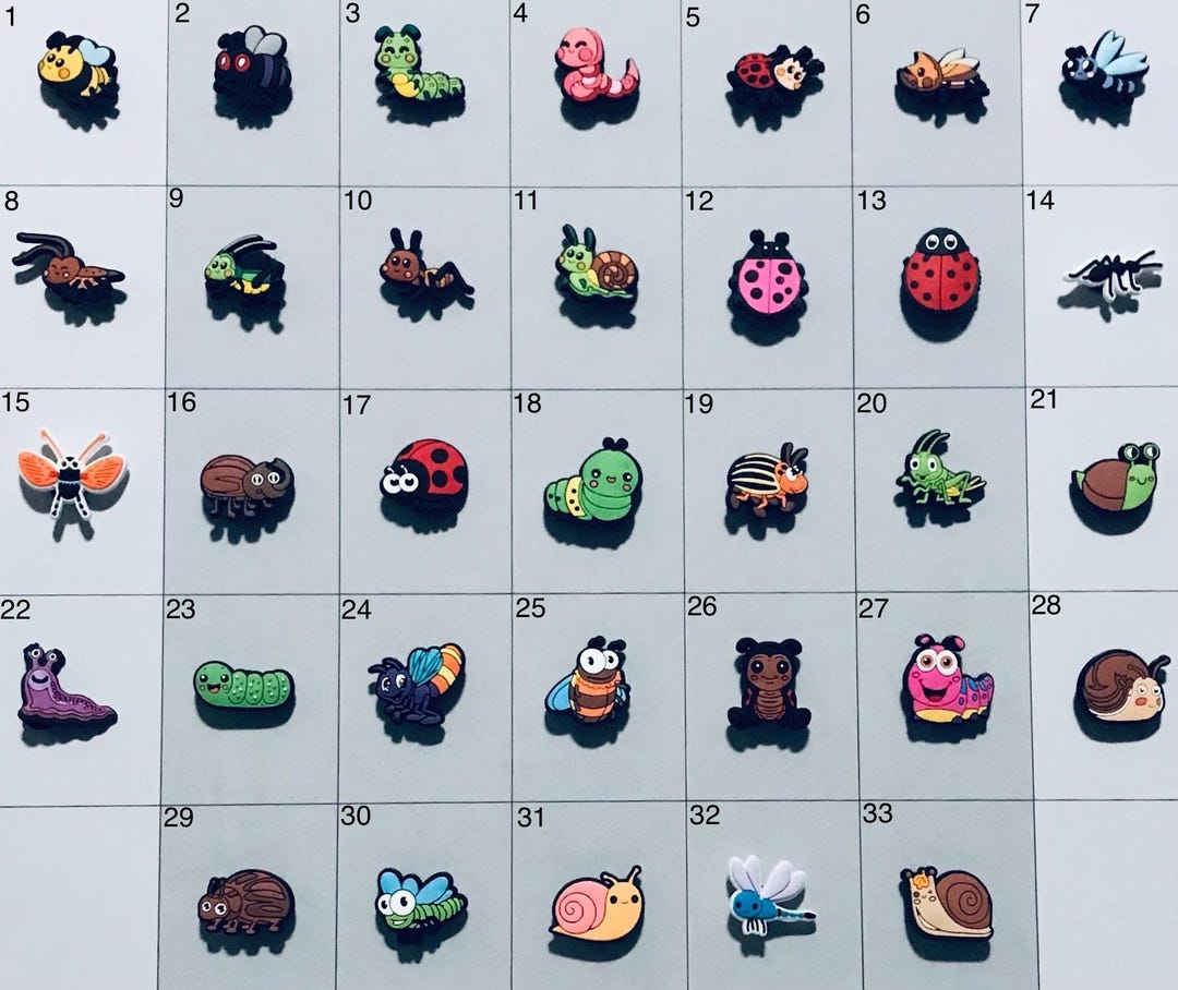 Insect Bug Lady Bug Themed Shoe Charms - Etsy