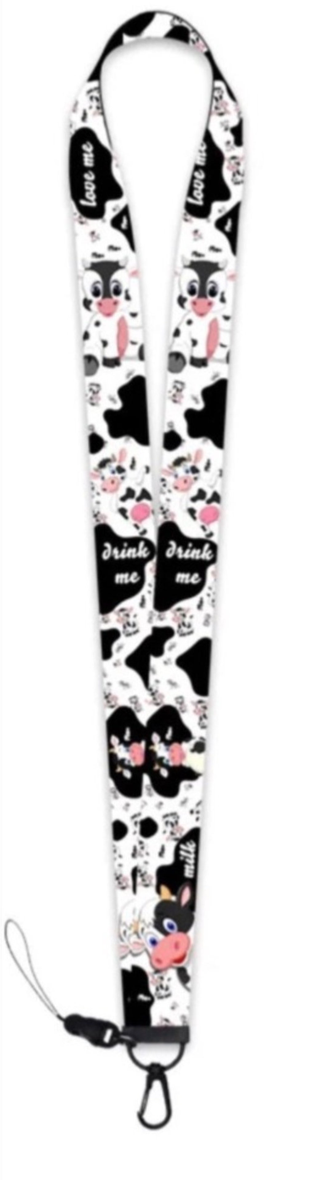Cow Cow Print Milk Lanyard - Etsy
