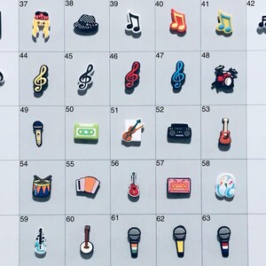 Rock and Roll Music Musical Notes and Instruments Shoe Charms - Etsy