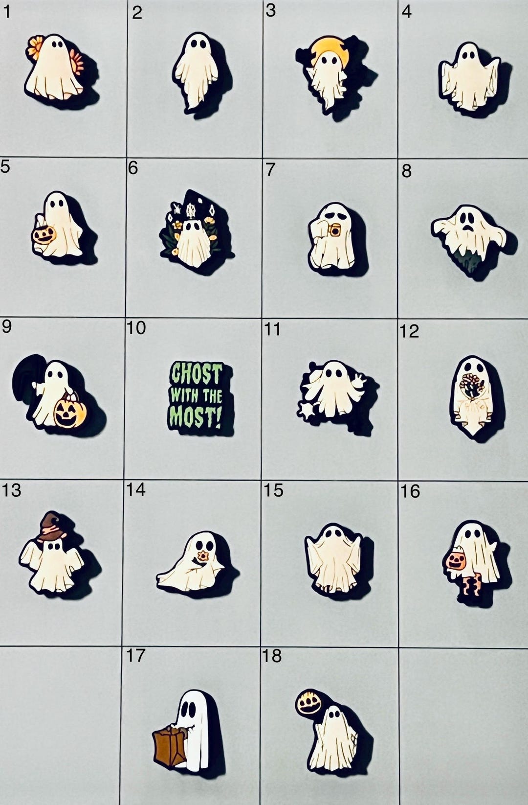 Ghost Ghosts Themed Shoe Charms - Etsy