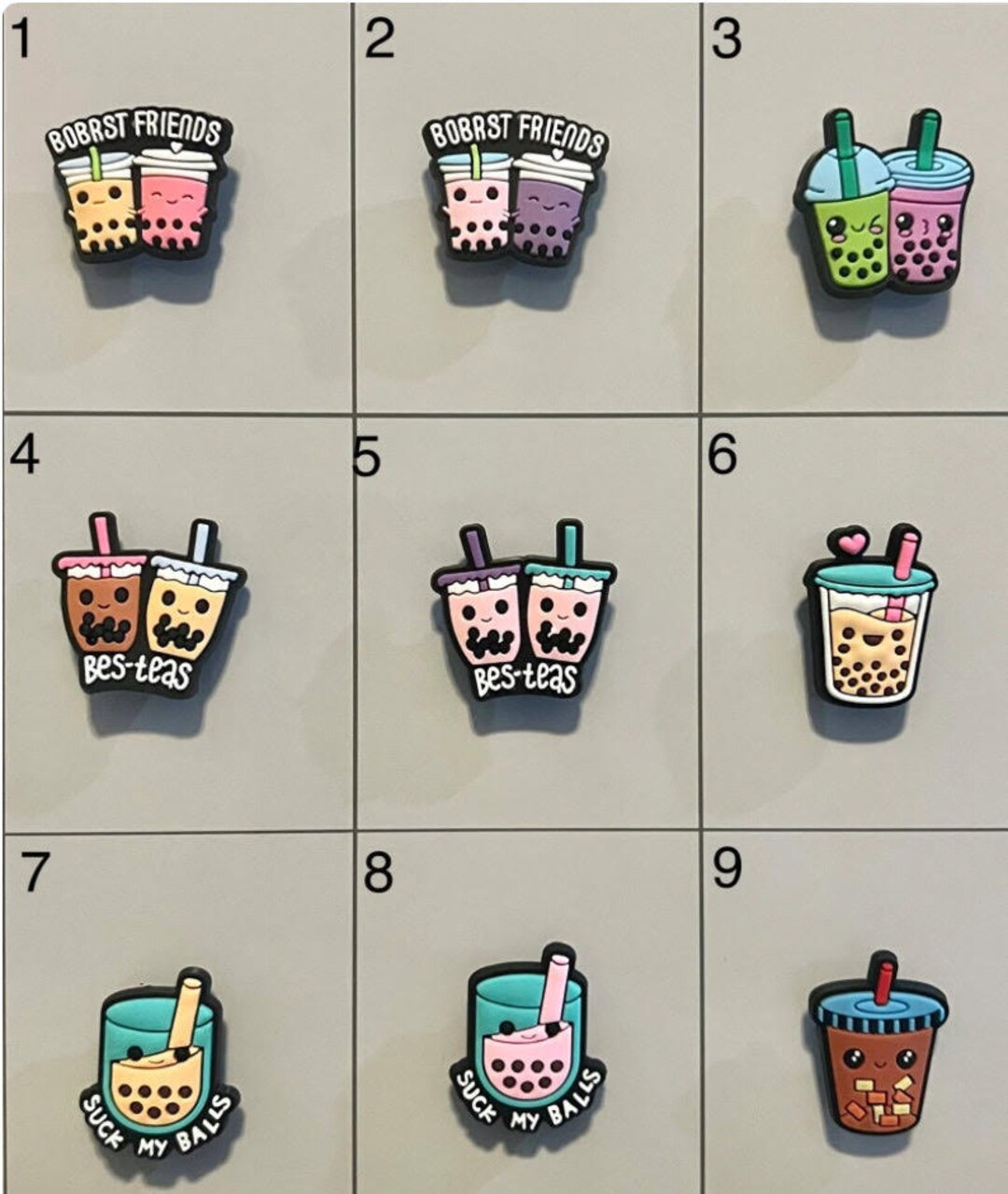 Boba Tea Bubble Tea Shoe Charms - Etsy