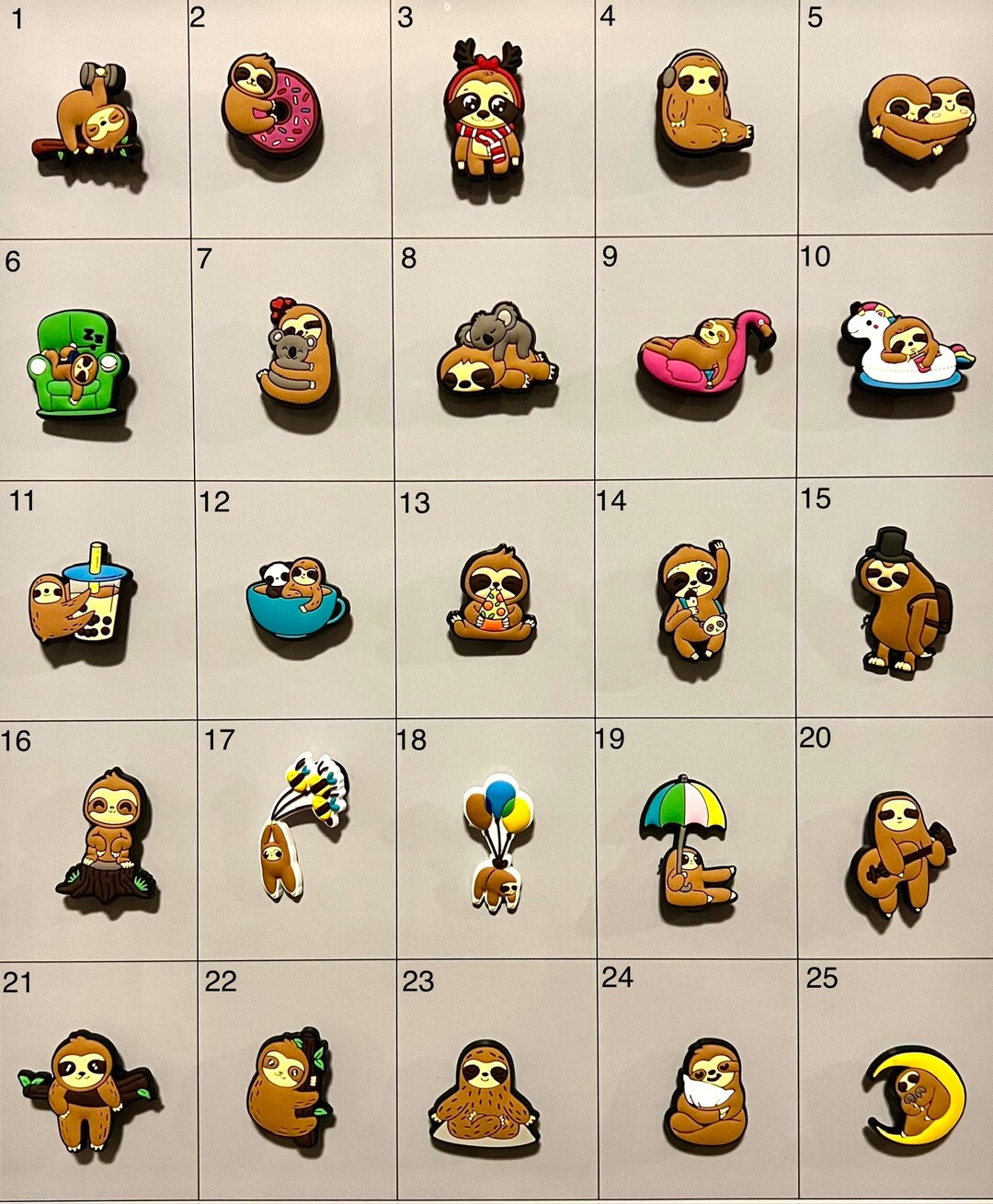 Sloth Baby Sloth Sloths Shoe Charms - Etsy