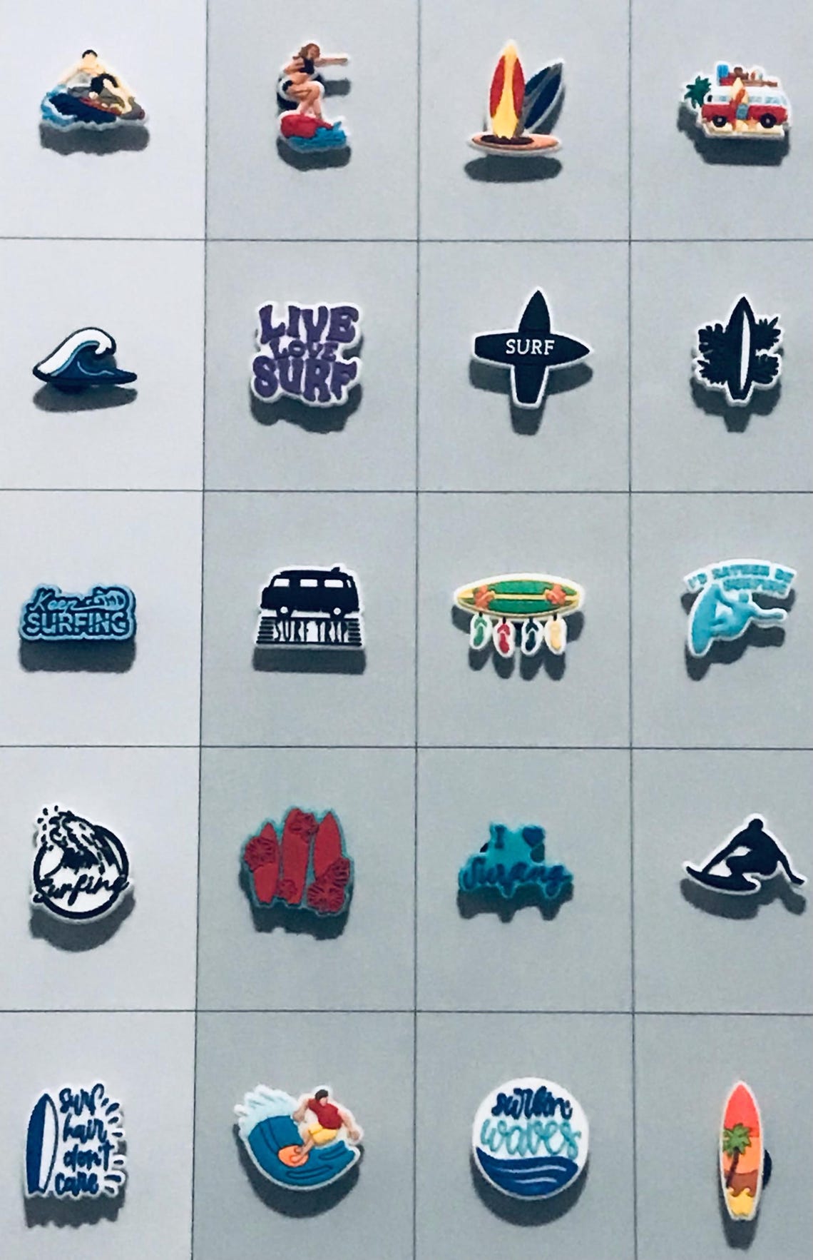 Surfing Surfer Surf Beach Ocean Shoe Charms - Etsy