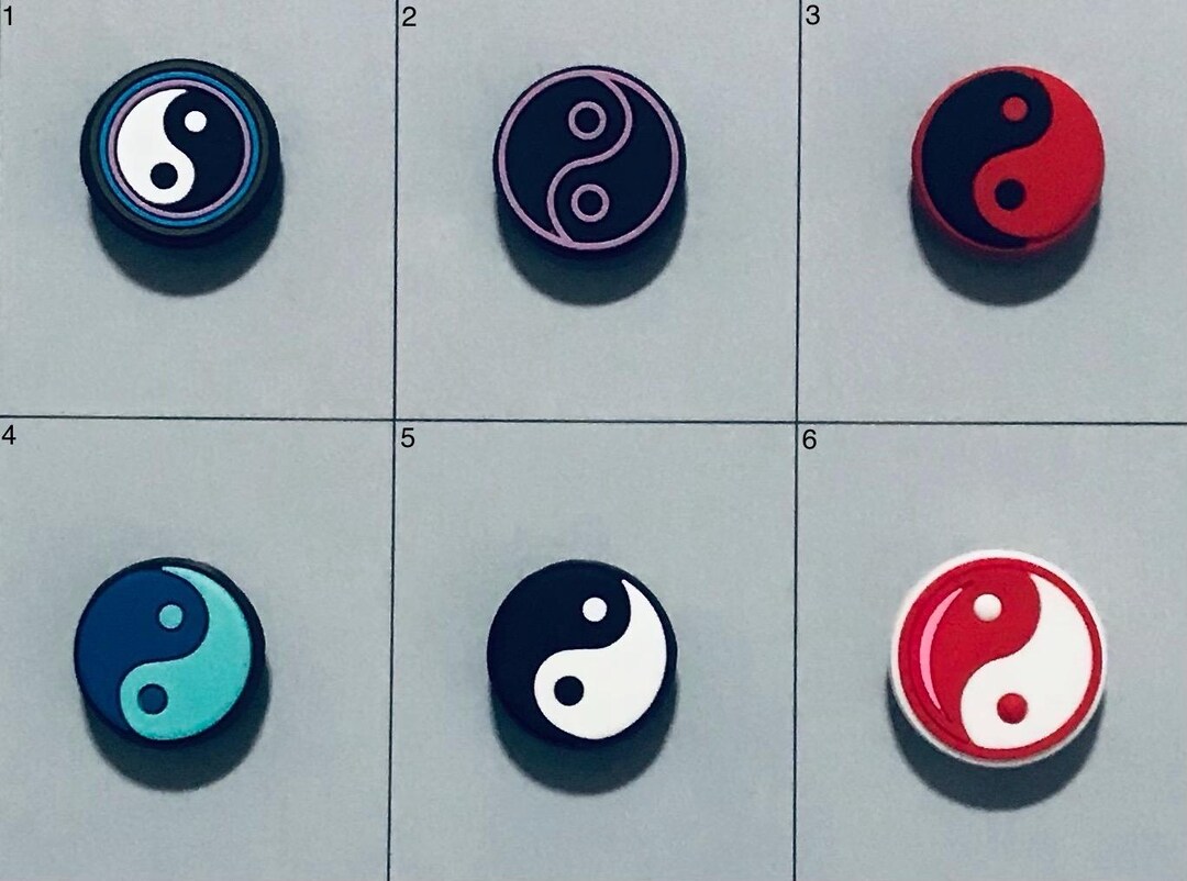 Yin-yang Themed Shoe Charms - Etsy